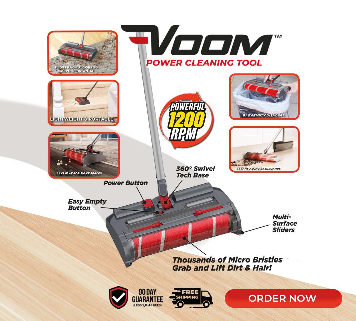 The Cordless, Rechargeable Power Cleaning Tool – Voom